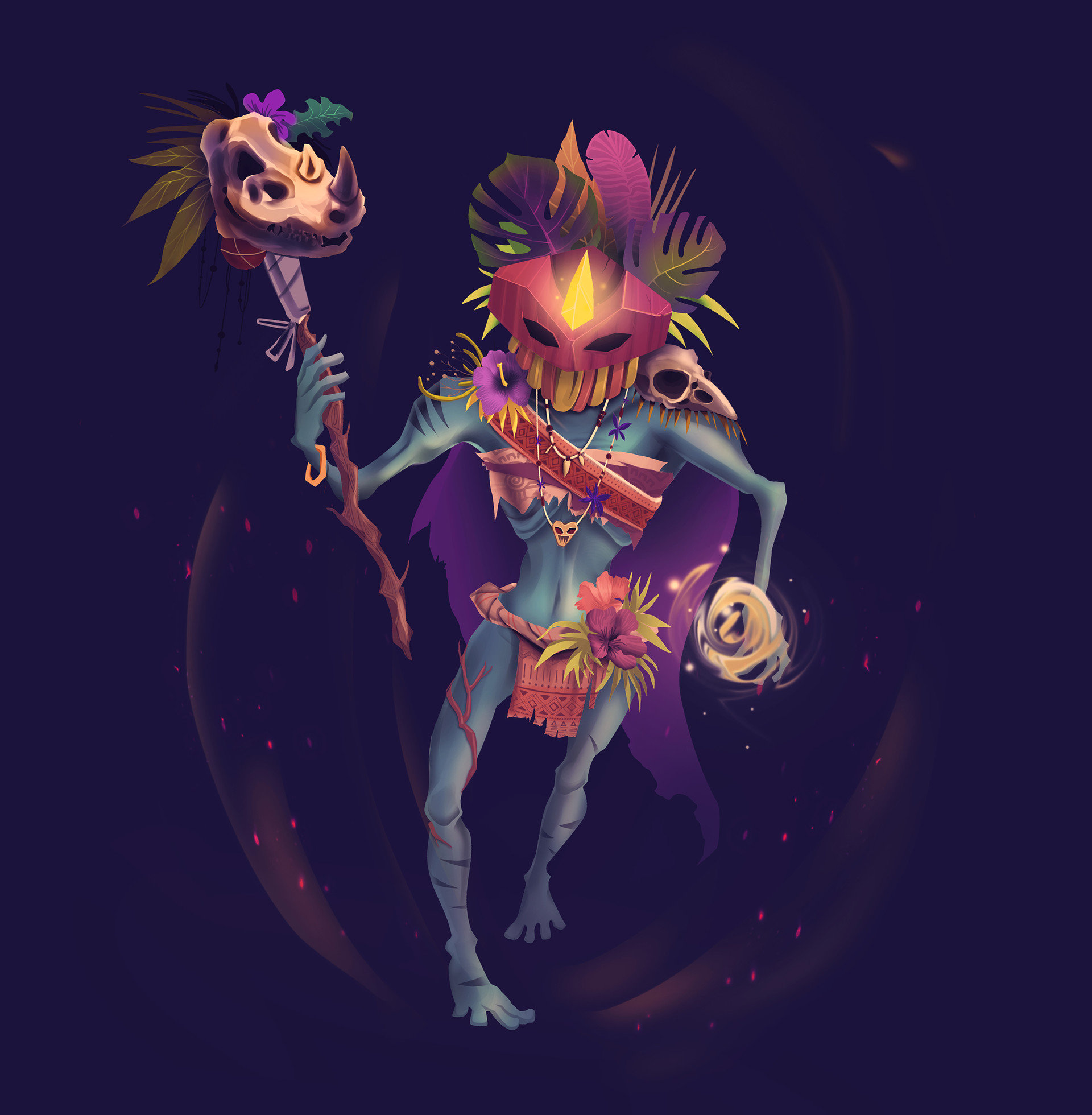 ArtStation - Tropical shaman concept art