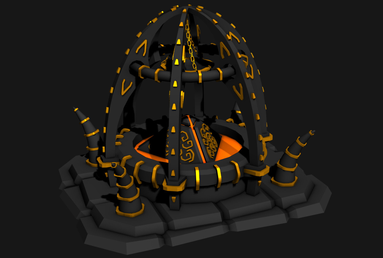 ArtStation - Dungeon Lava Altar (WIP)