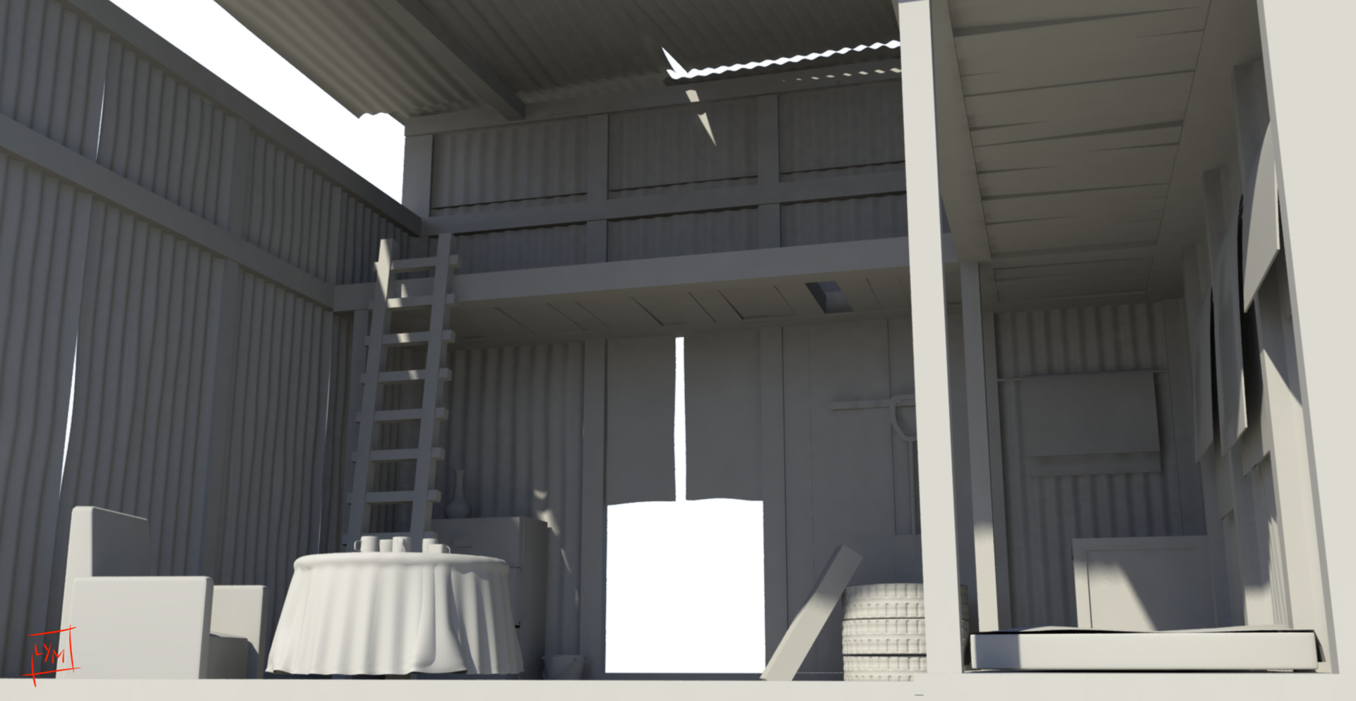ArtStation - ano hana secret base rough