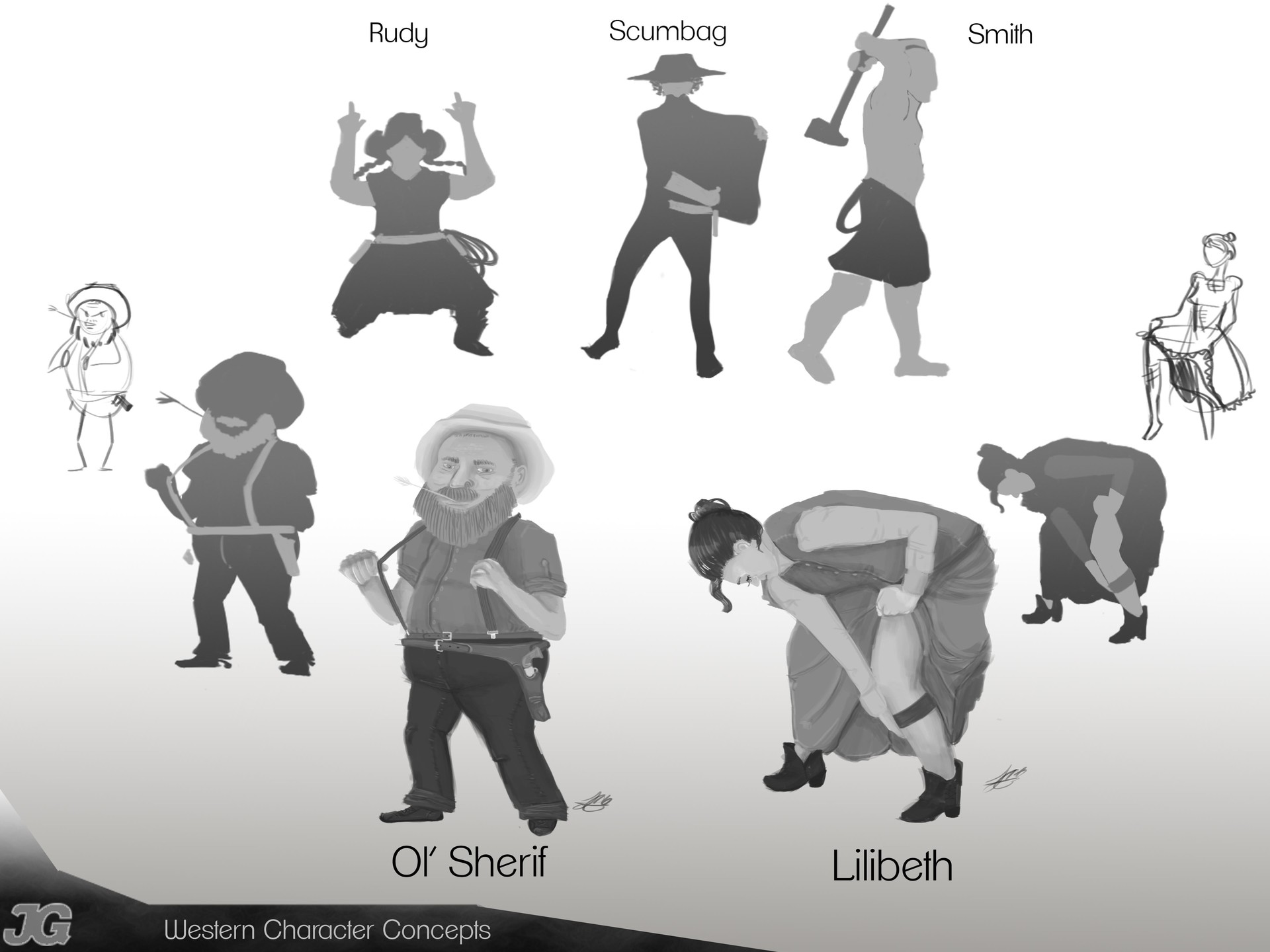 ArtStation - Western Character Concepts