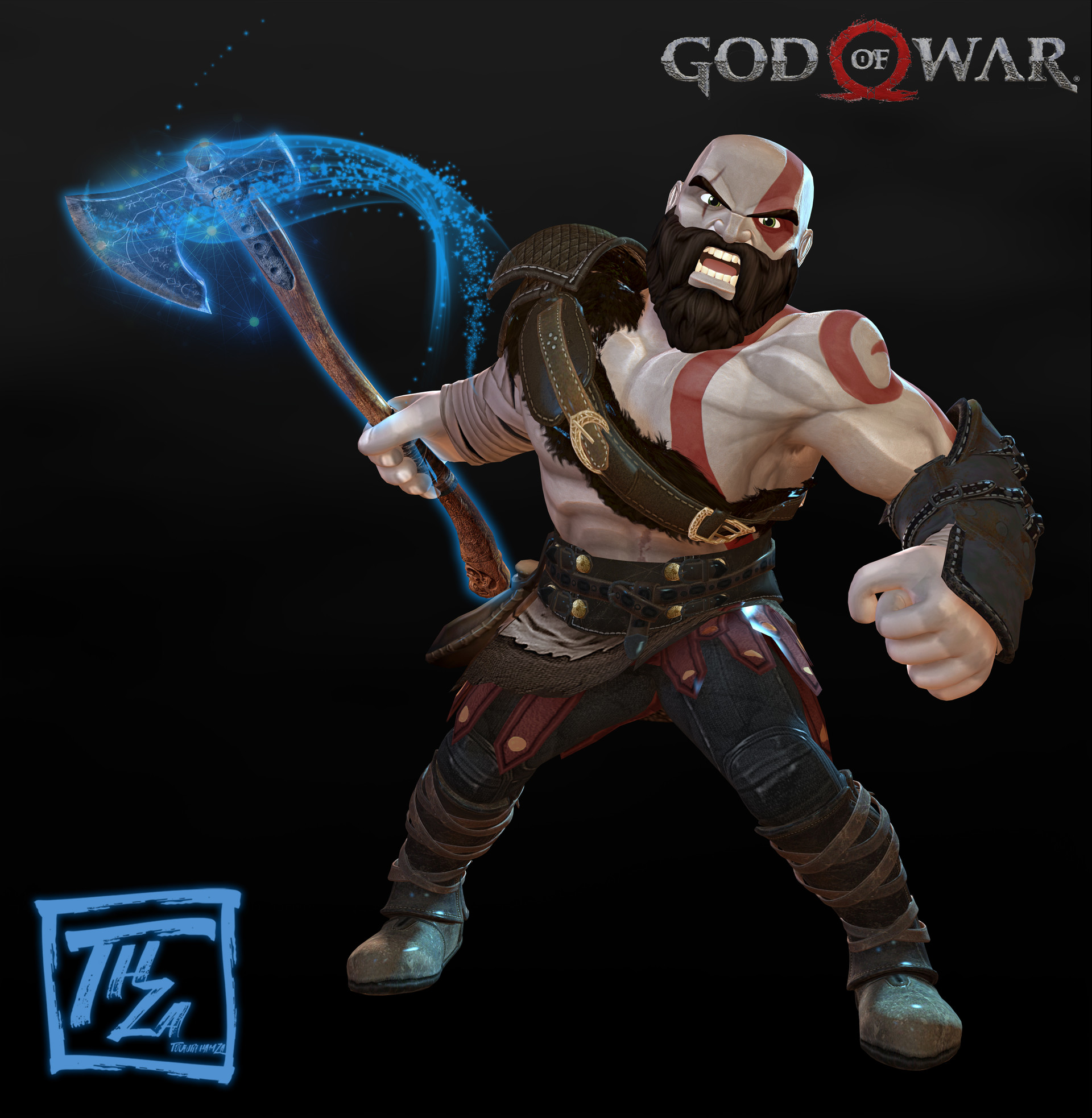 Artstation Kratos Mini Marvel