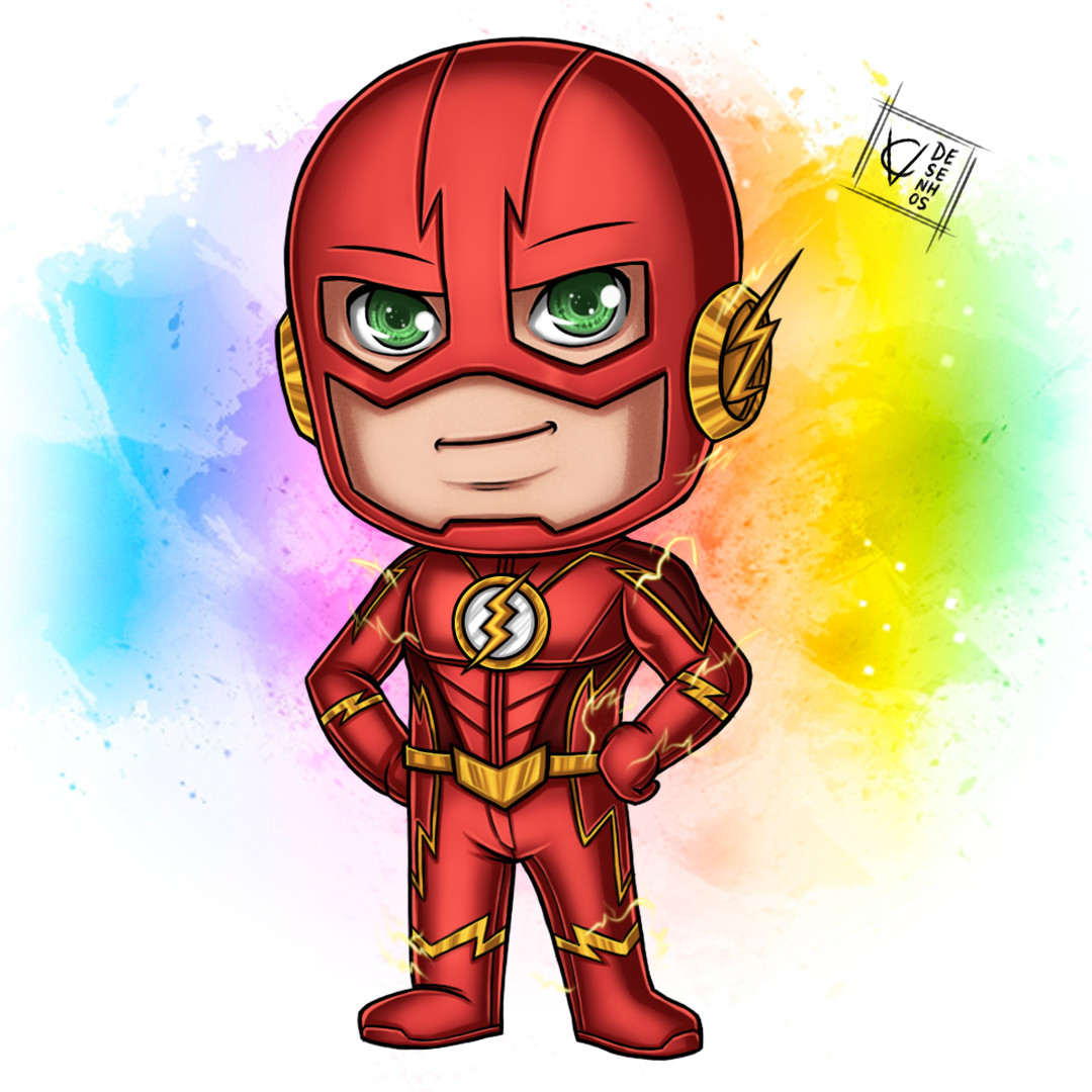 how to draw chibi the flash
