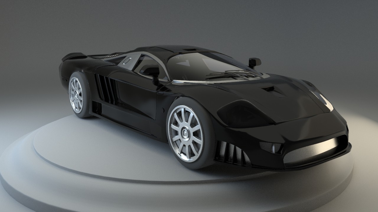 ArtStation - LOWPOLY 3D CAR MODEL RENDER