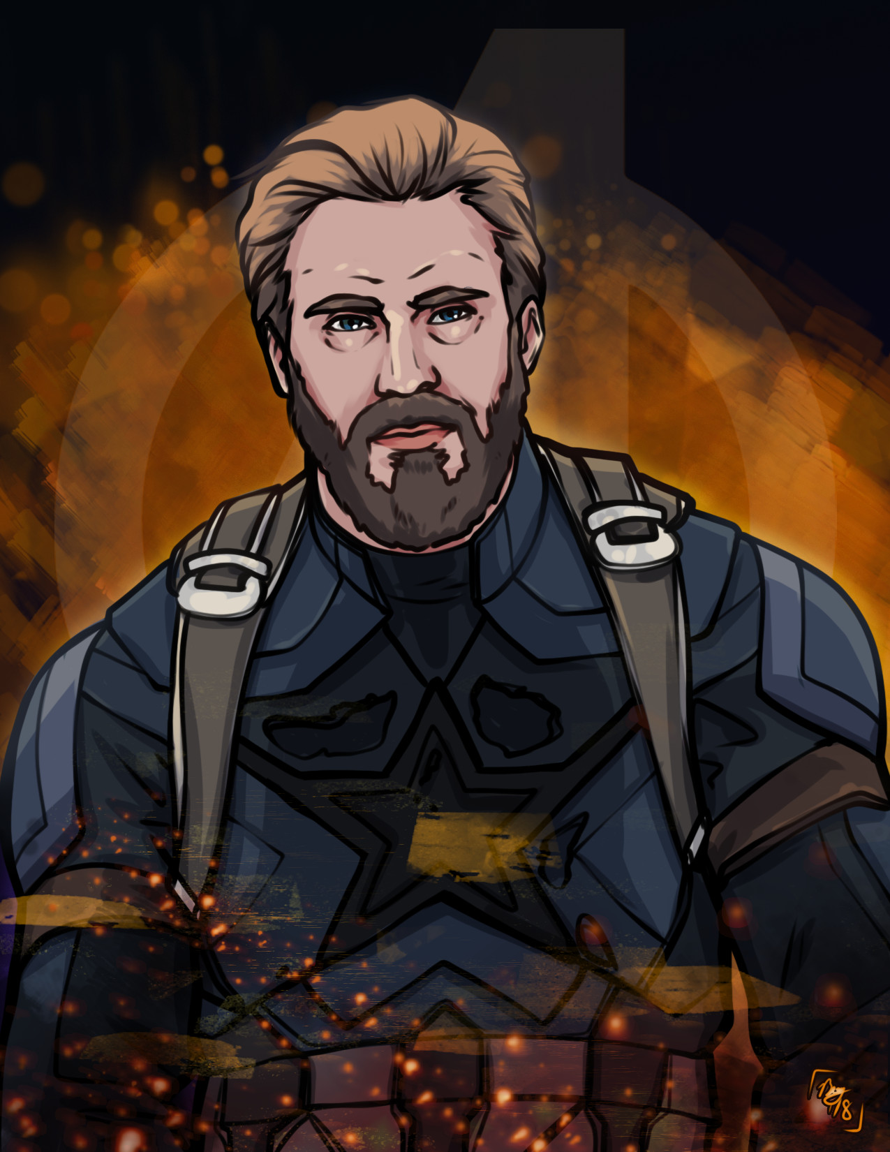 how to draw chibi captain america infinity war