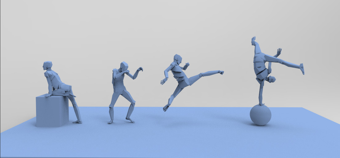 ArtStation - Dynamic posture of human body