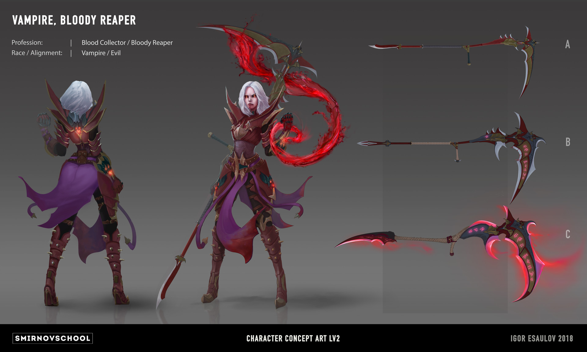 ArtStation - Vampire Bloody Reaper Concept