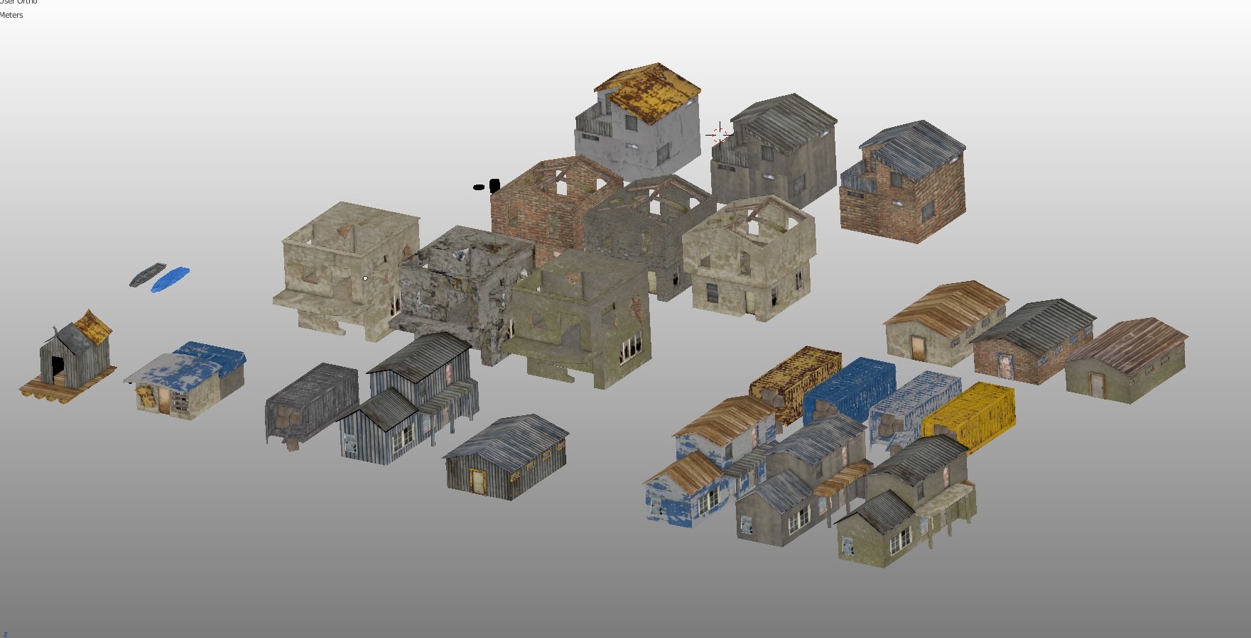 ArtStation - The houses props