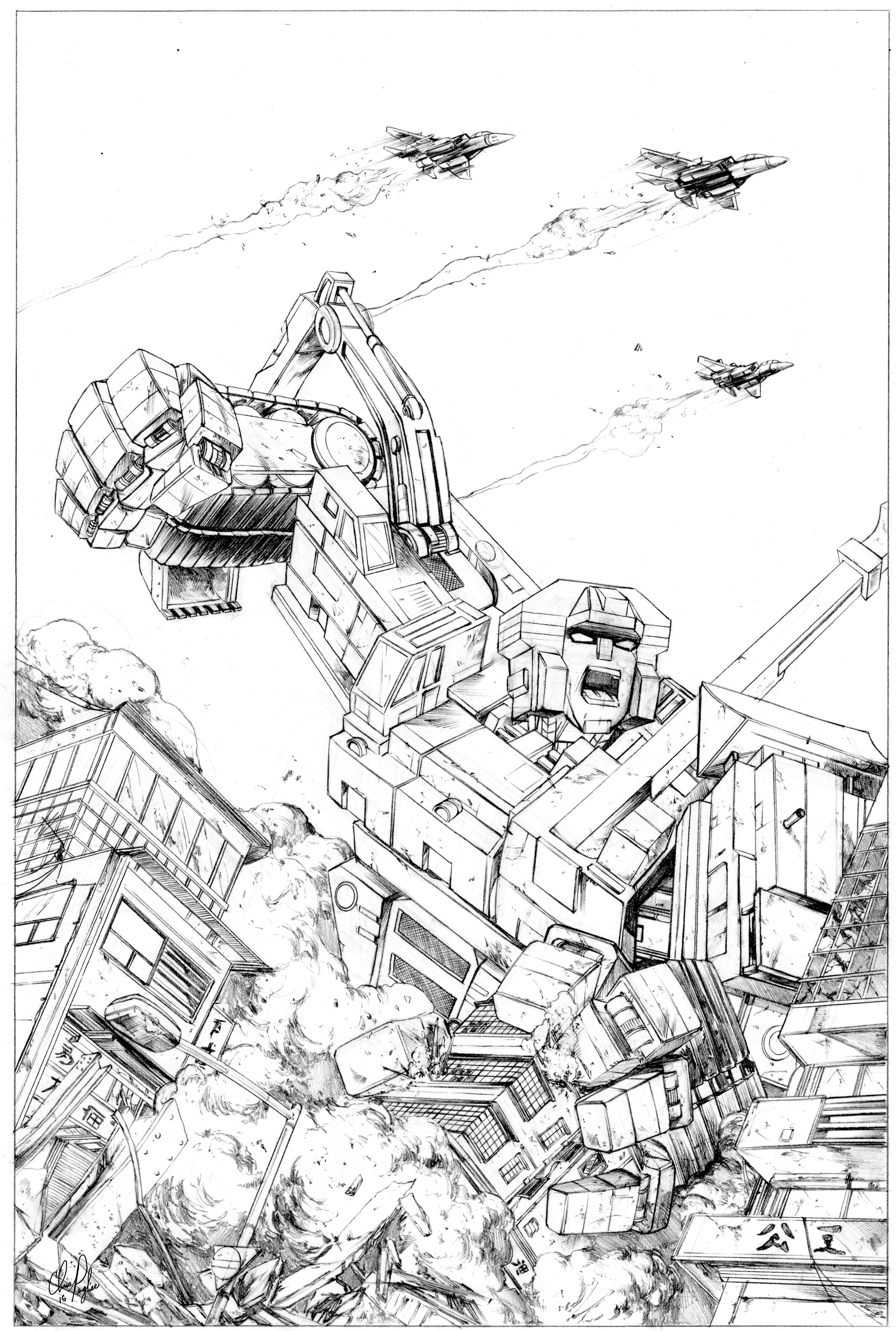 devastator coloring page