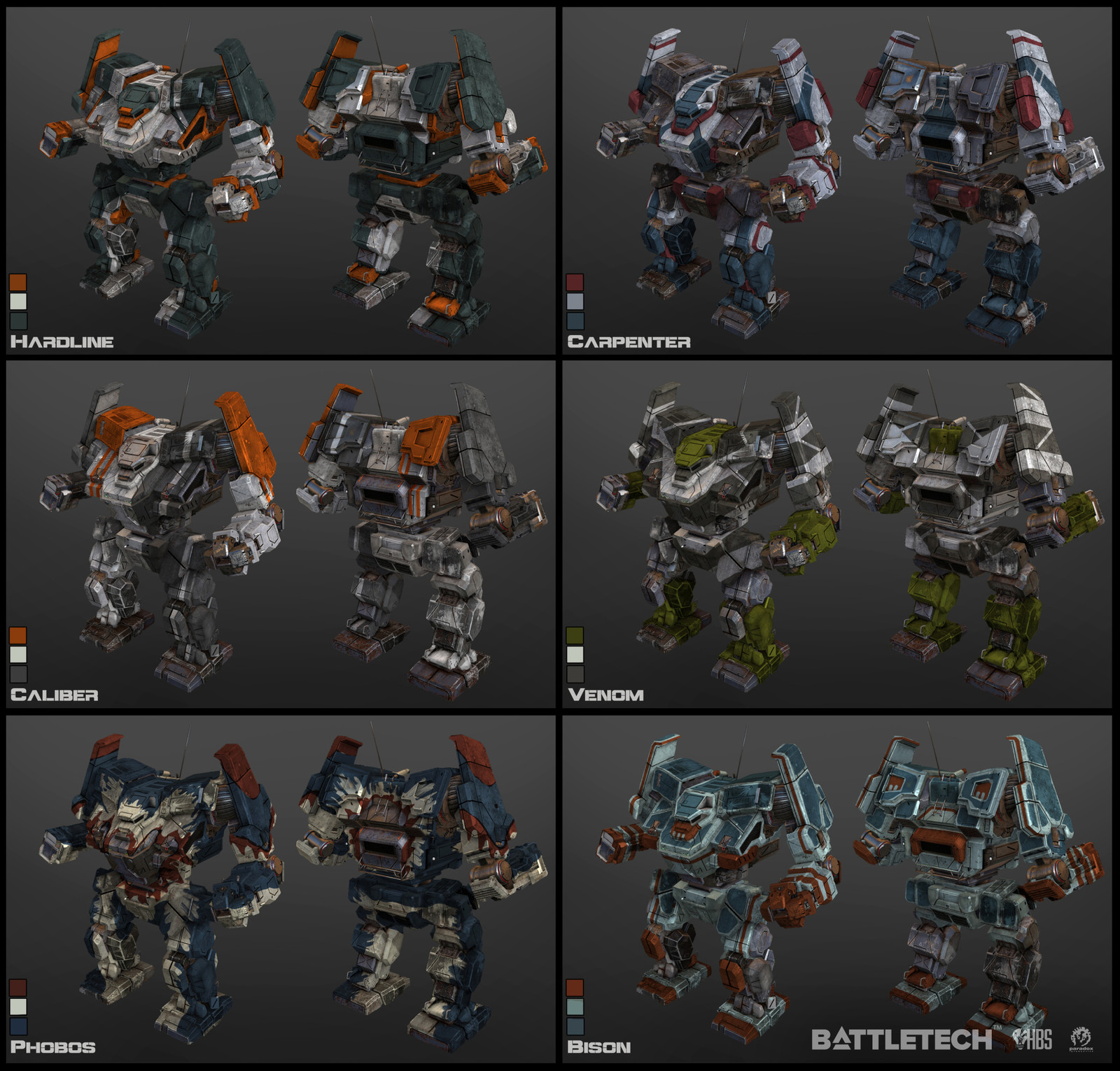 Marco Mazzoni - BATTLETECH - Mech Skins