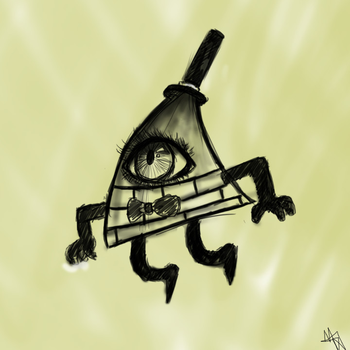 ArtStation - Bill Cipher realistic doodle