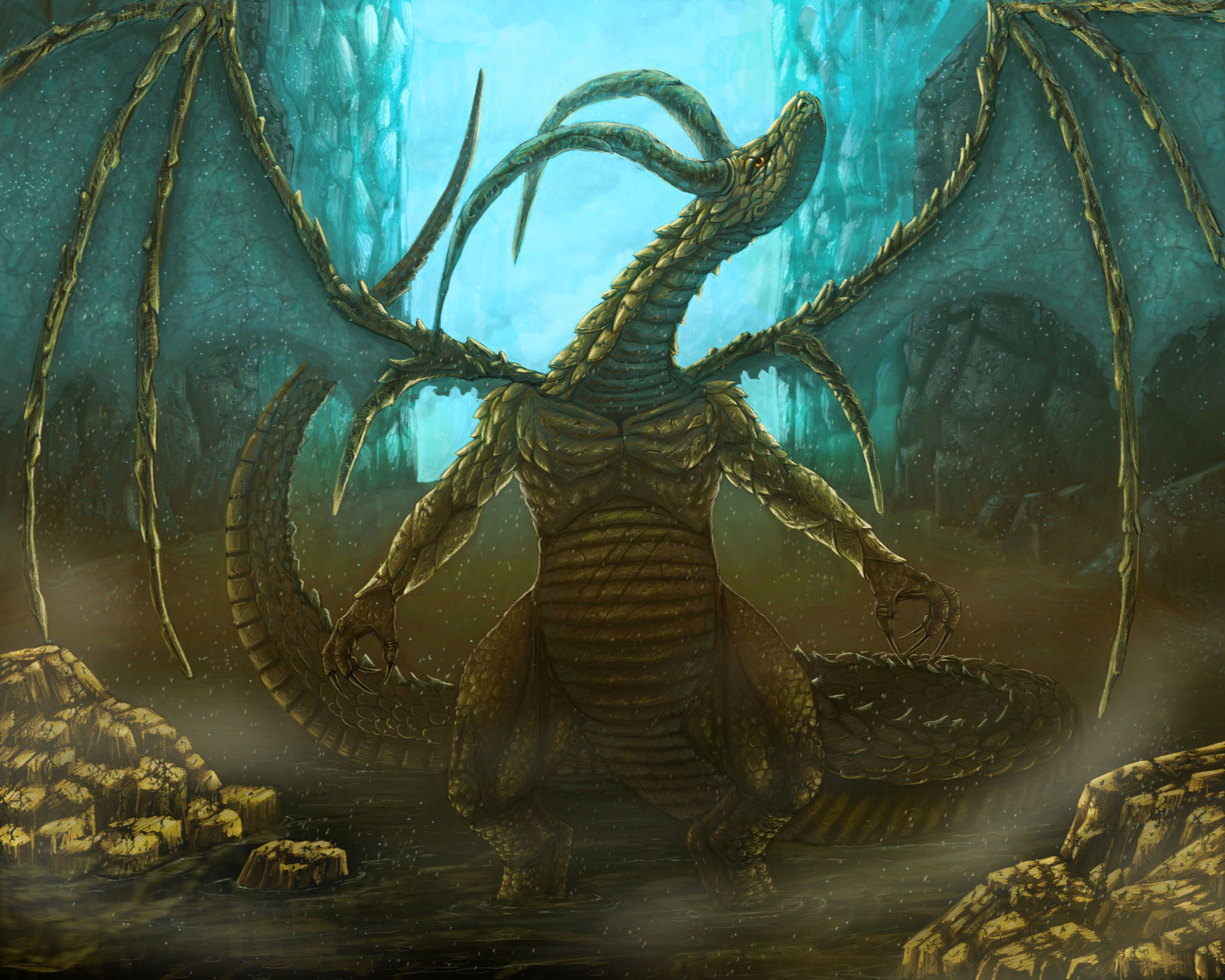 ArtStation - Scaled dragon