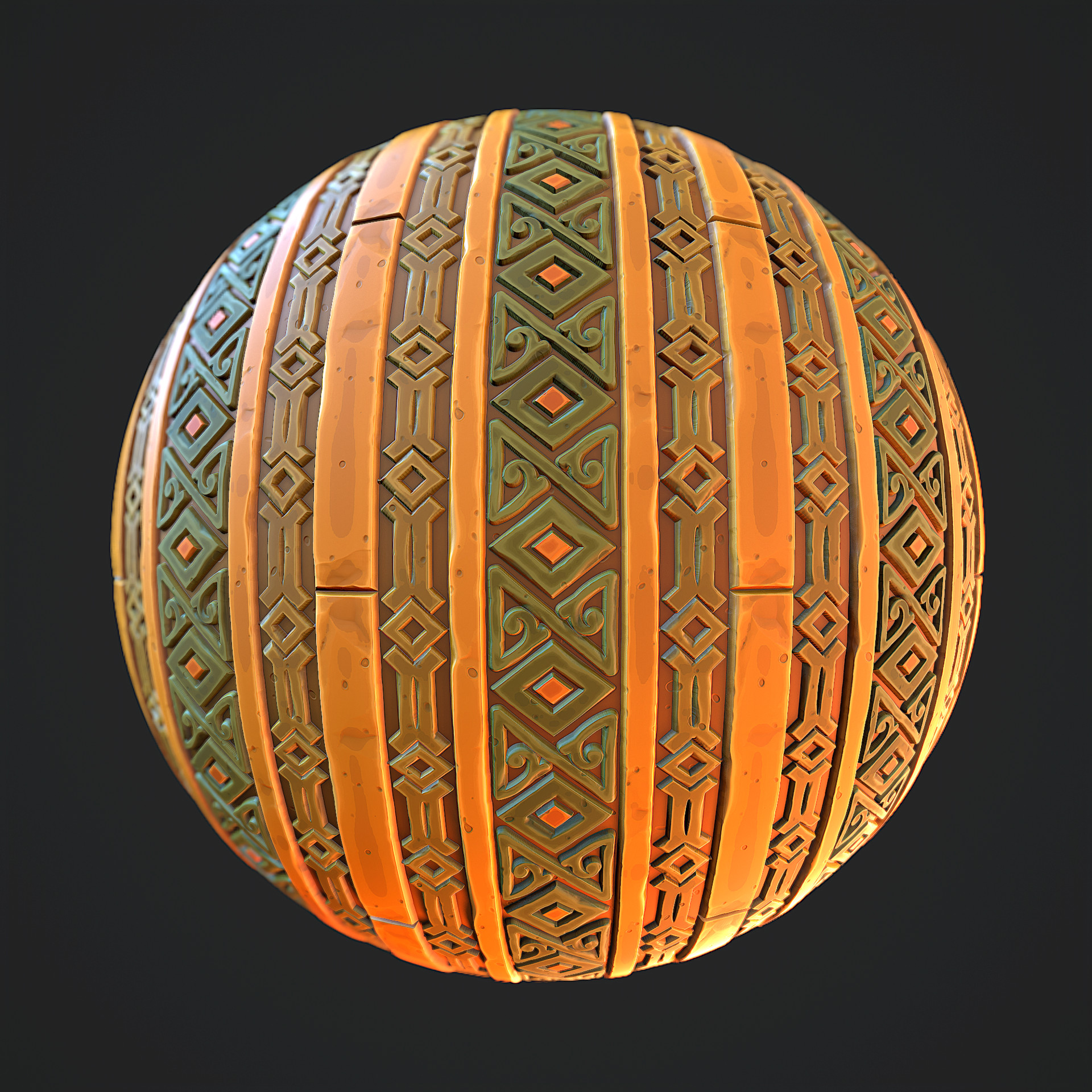 ArtStation - Stylized tiles (SubstanceDesigner)