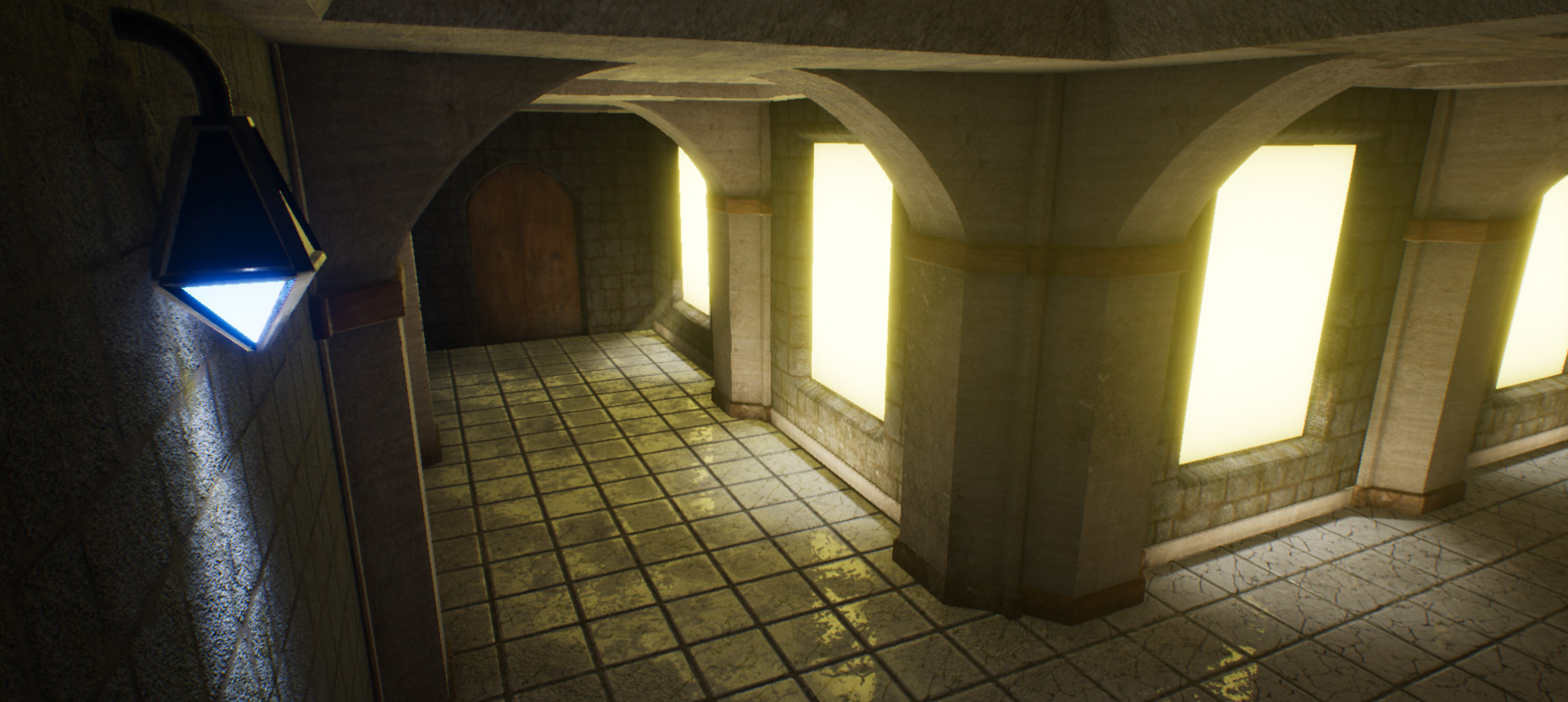 ArtStation - Castle Hallway Environment, Kim Boustead