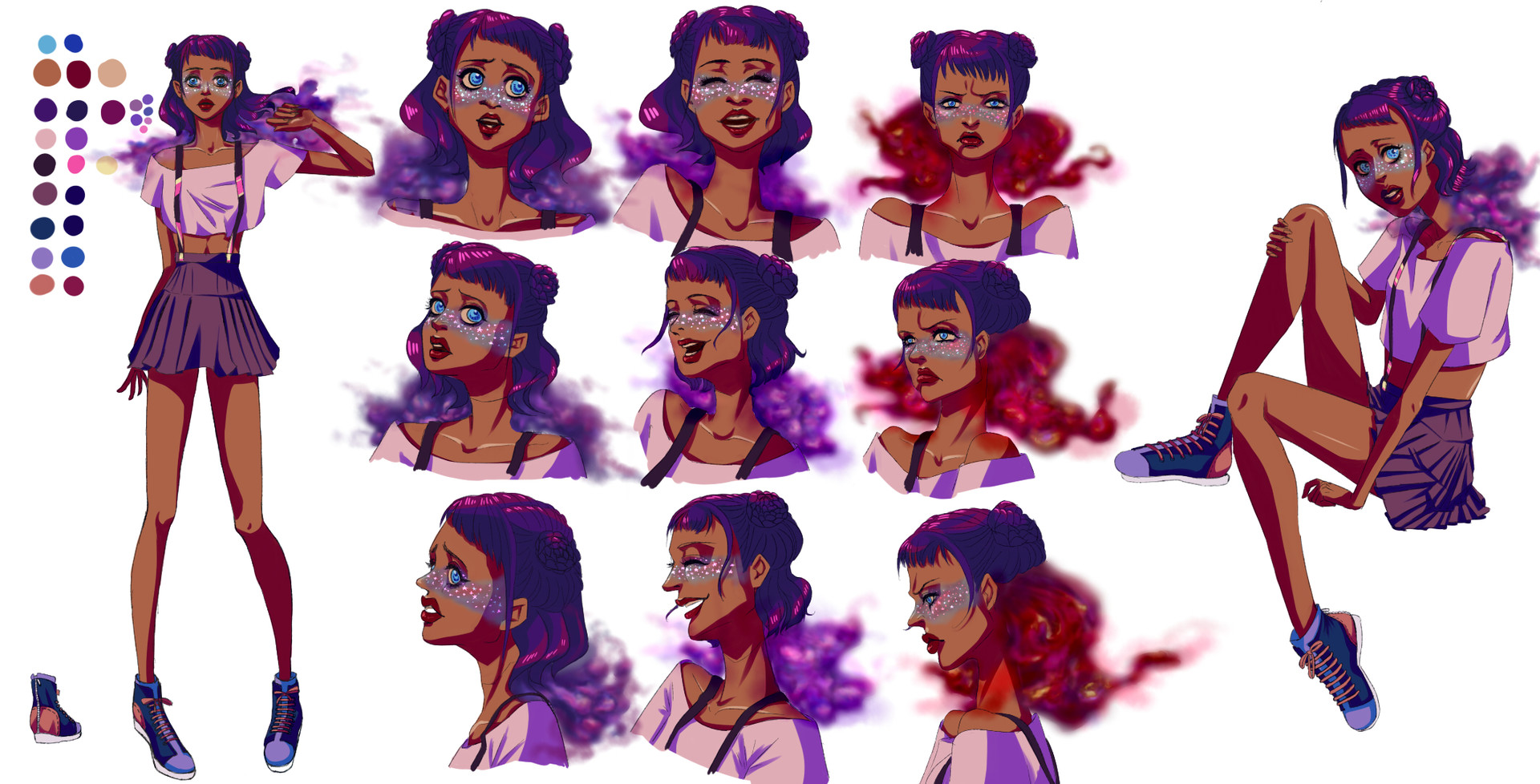 ArtStation - Galaxy Girl Character Design