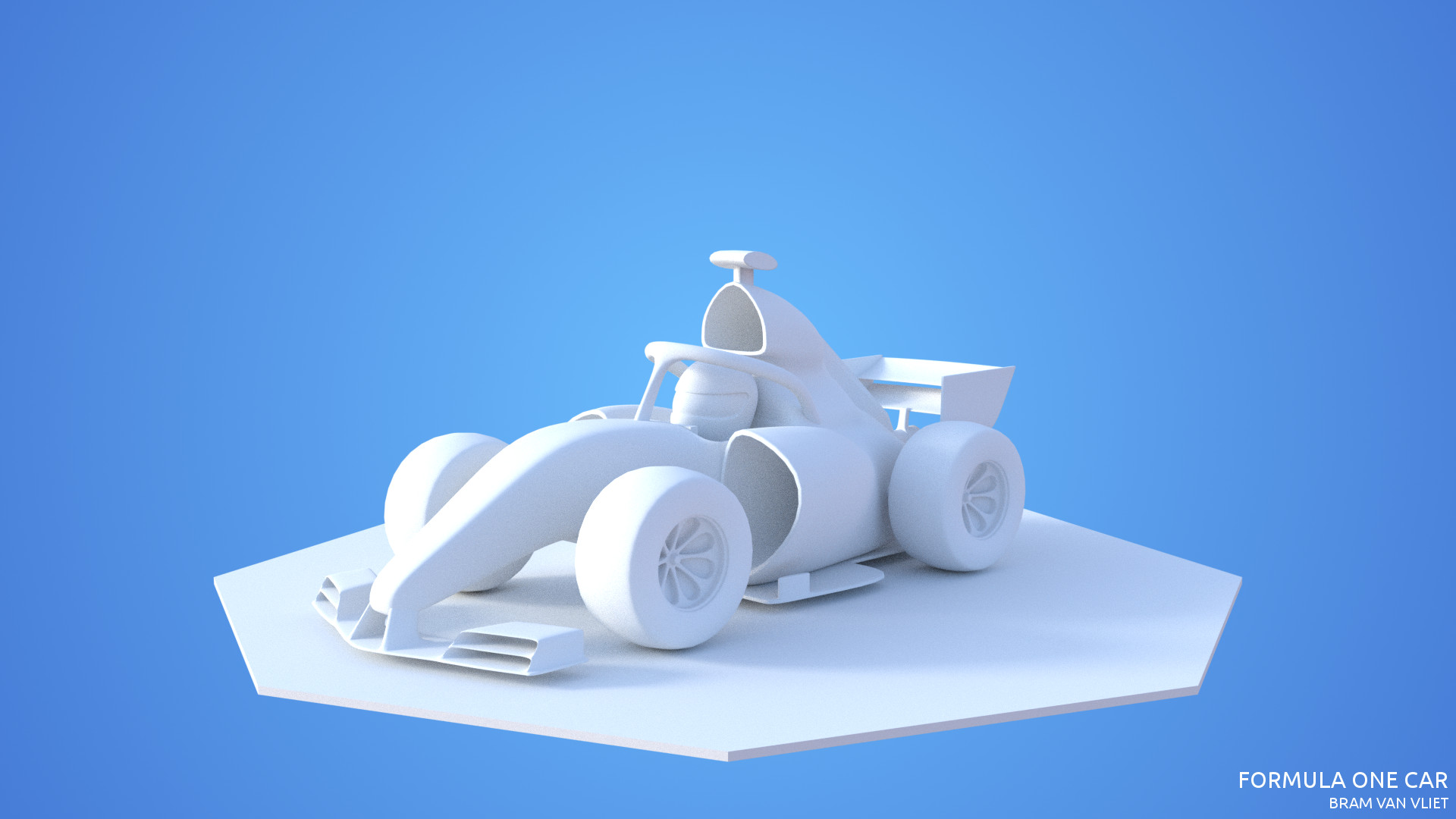 Bram van Vliet - Cartoon Styled Formula One Car