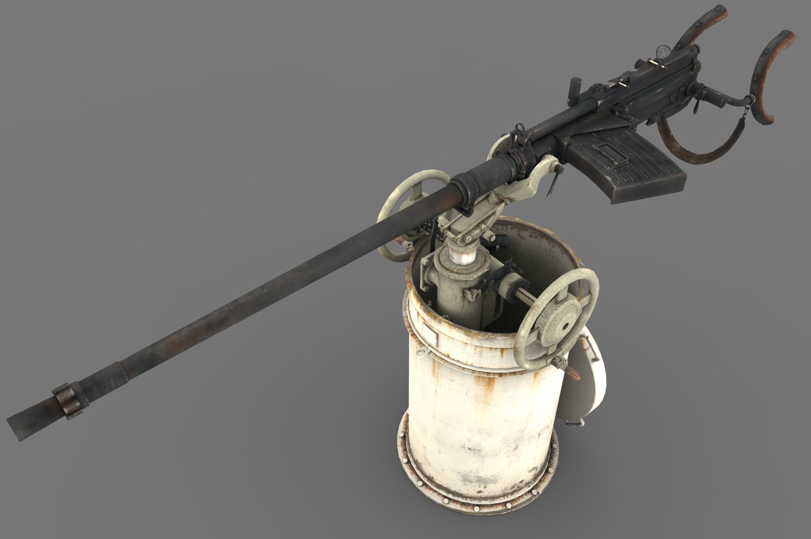 Barbu Gabriel - 20 mm Flak 30 in Sockellafette 30