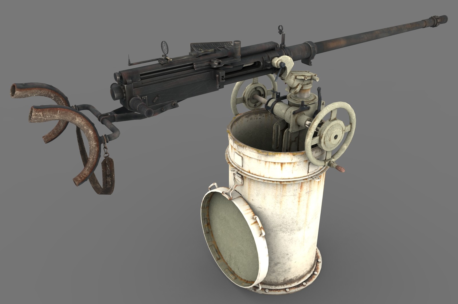 Barbu Gabriel - 20 mm Flak 30 in Sockellafette 30