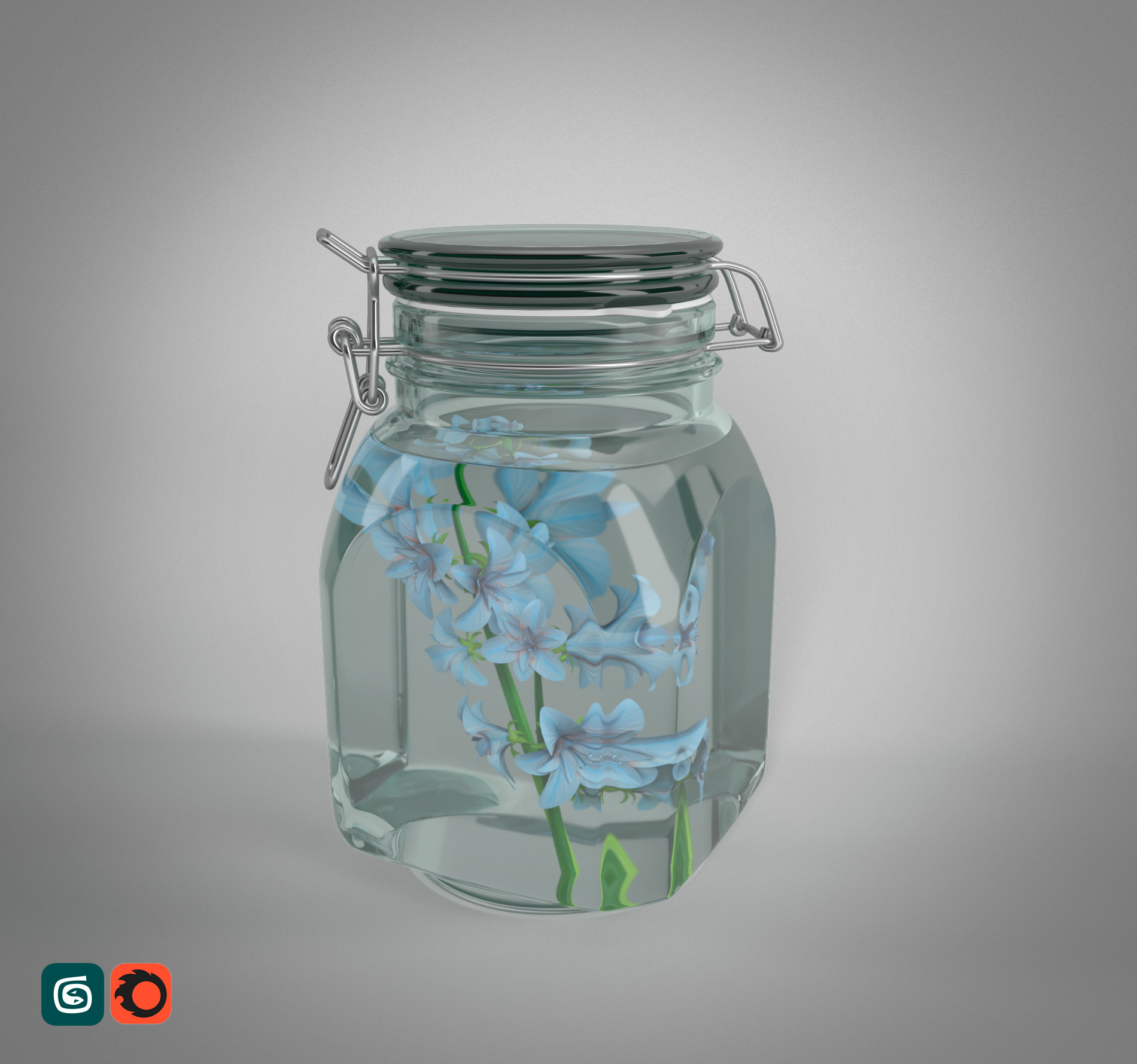 ArtStation - glass jar