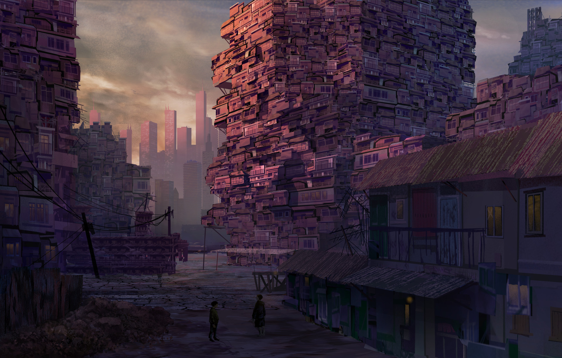 ArtStation - Overcrowded residential tower