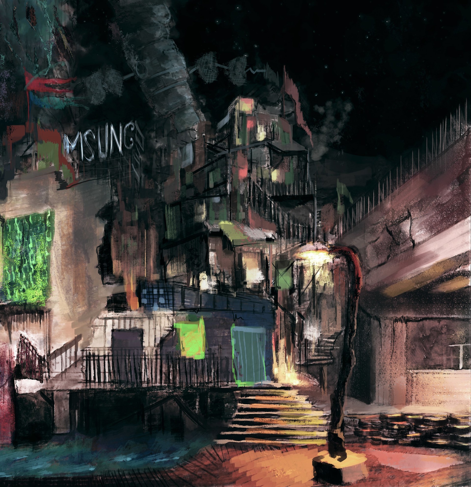 ArtStation - dystopian city