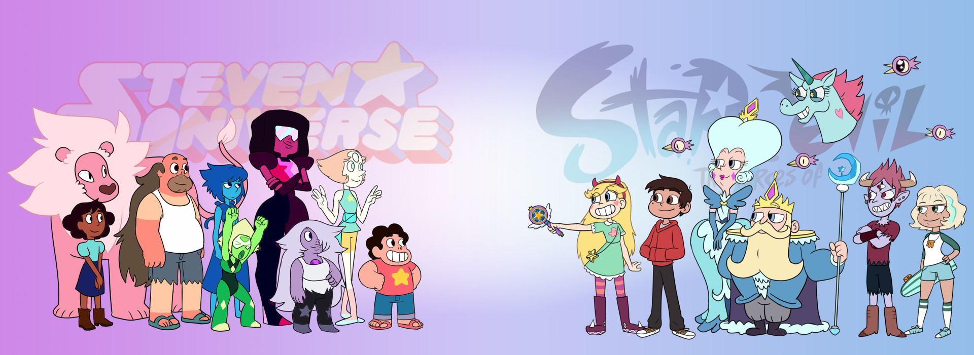 ArtStation - Steven Universe and Star Butterfly