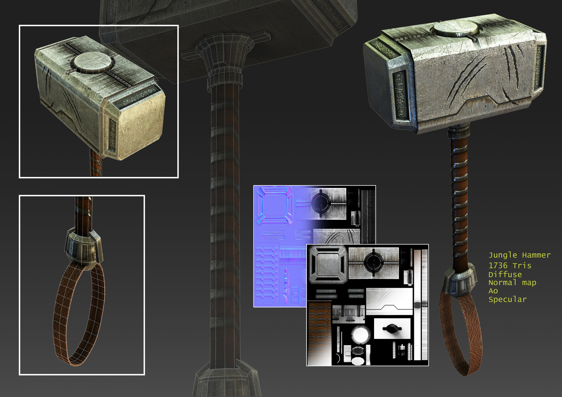 ArtStation - Practice Mjolnir