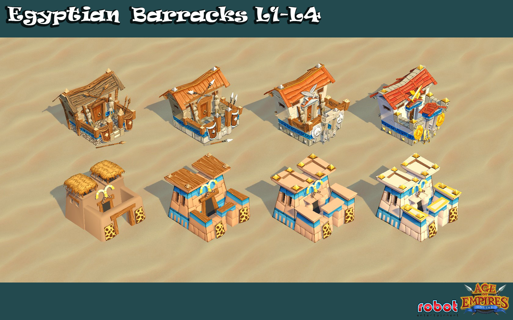 duane santos - Age of Empires Online: Egyptian Buildings