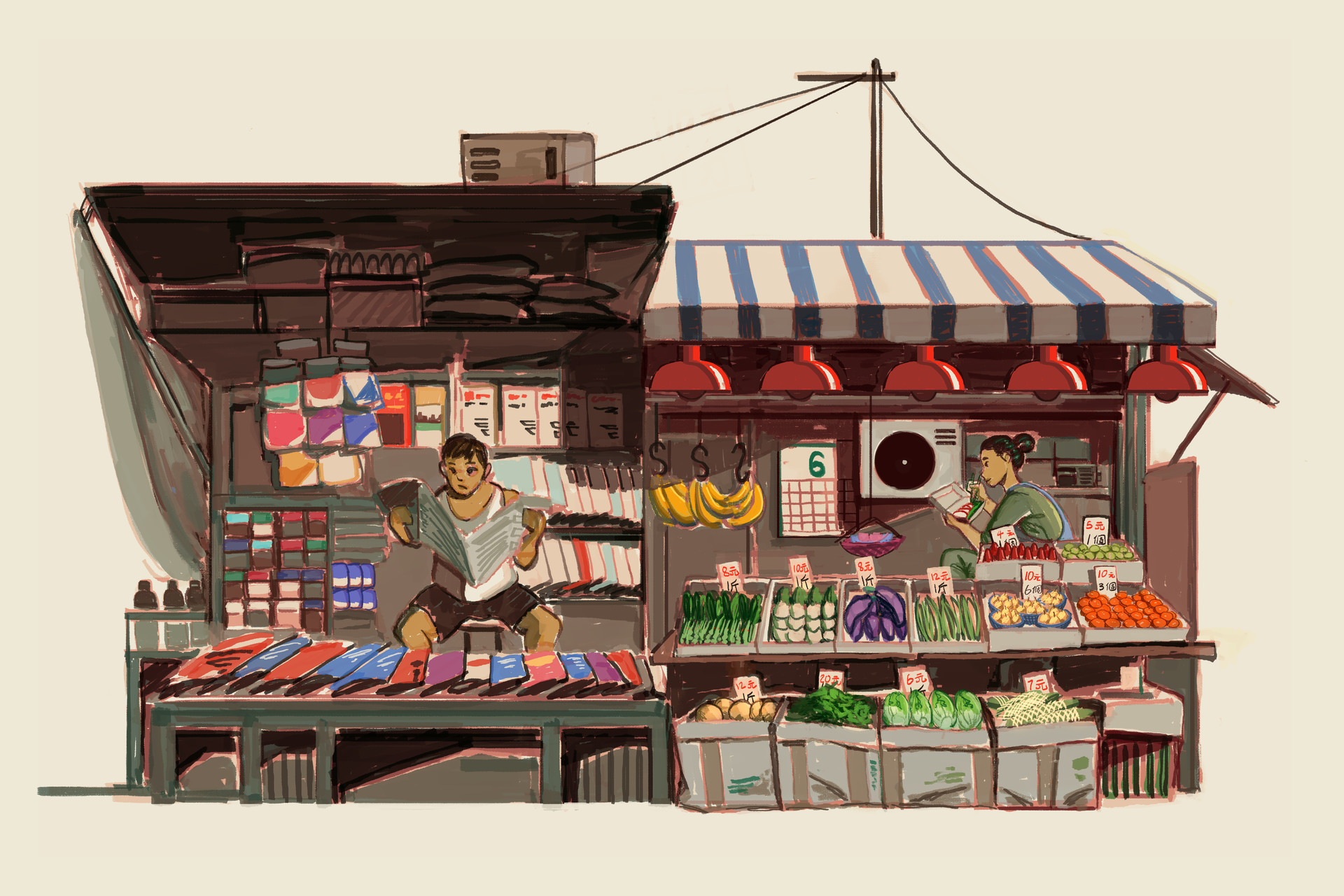 ArtStation - Outdoor Market Stall