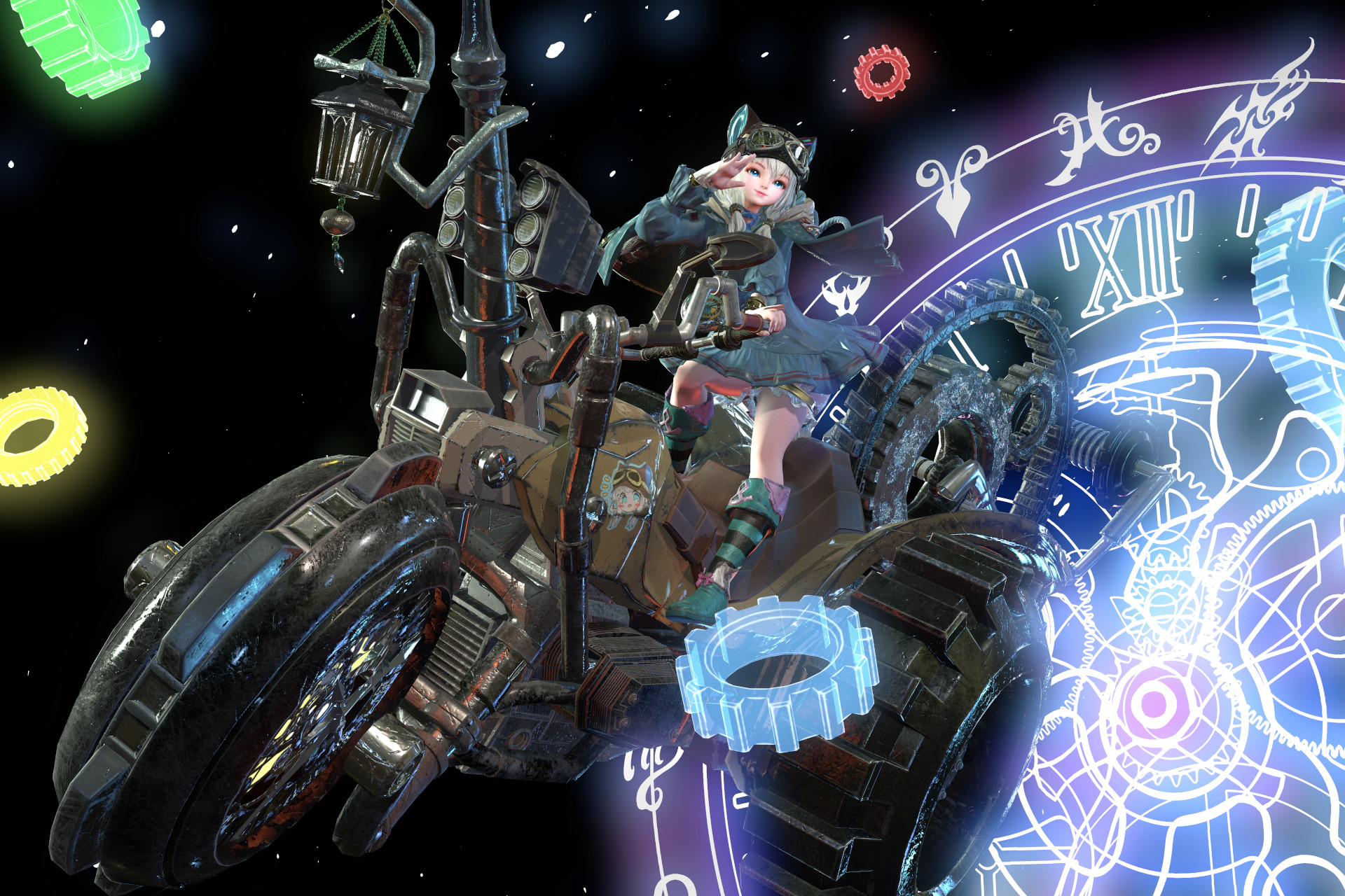 ArtStation - Time travel girl