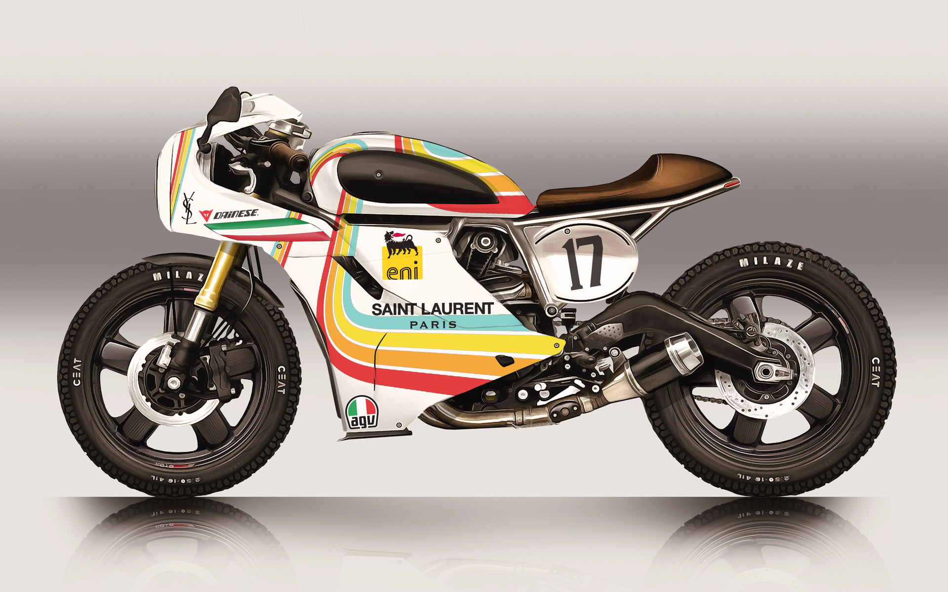 ArtStation - Cafe Racer Motorcycle