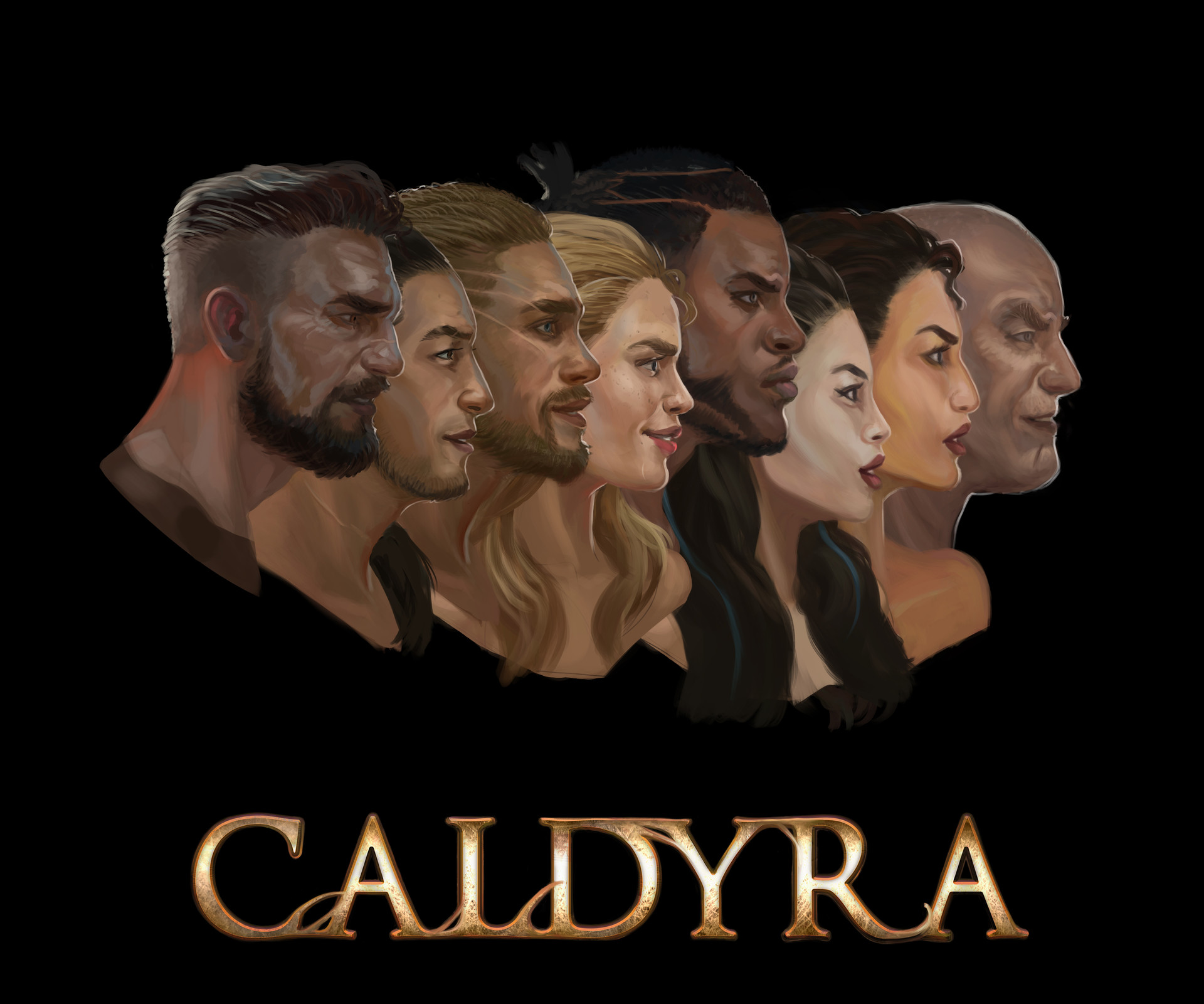 ArtStation - Caldyra characters facial concept art.