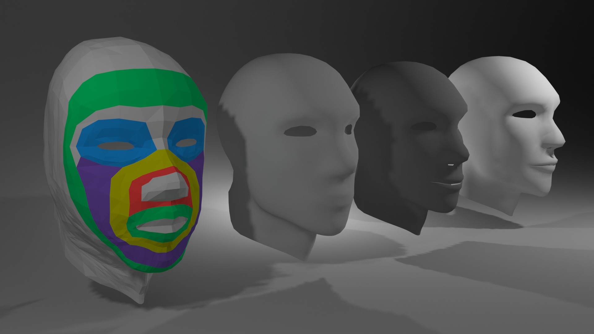 ArtStation - Modeling Retopology Face 2017