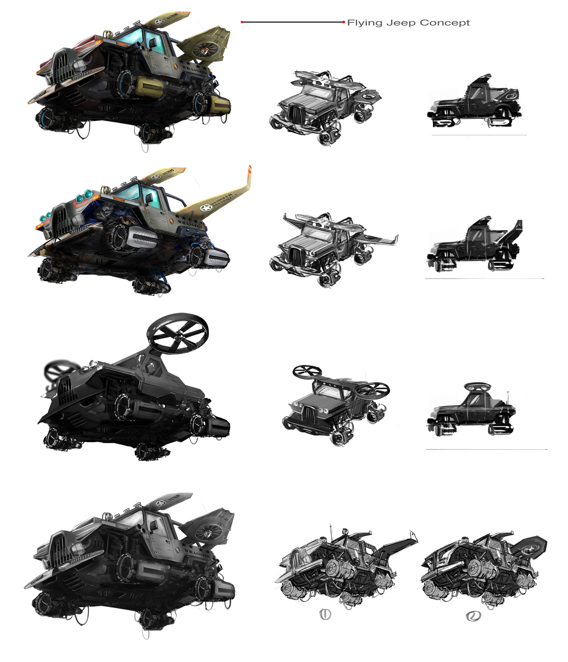 ArtStation - flying jeep concept543