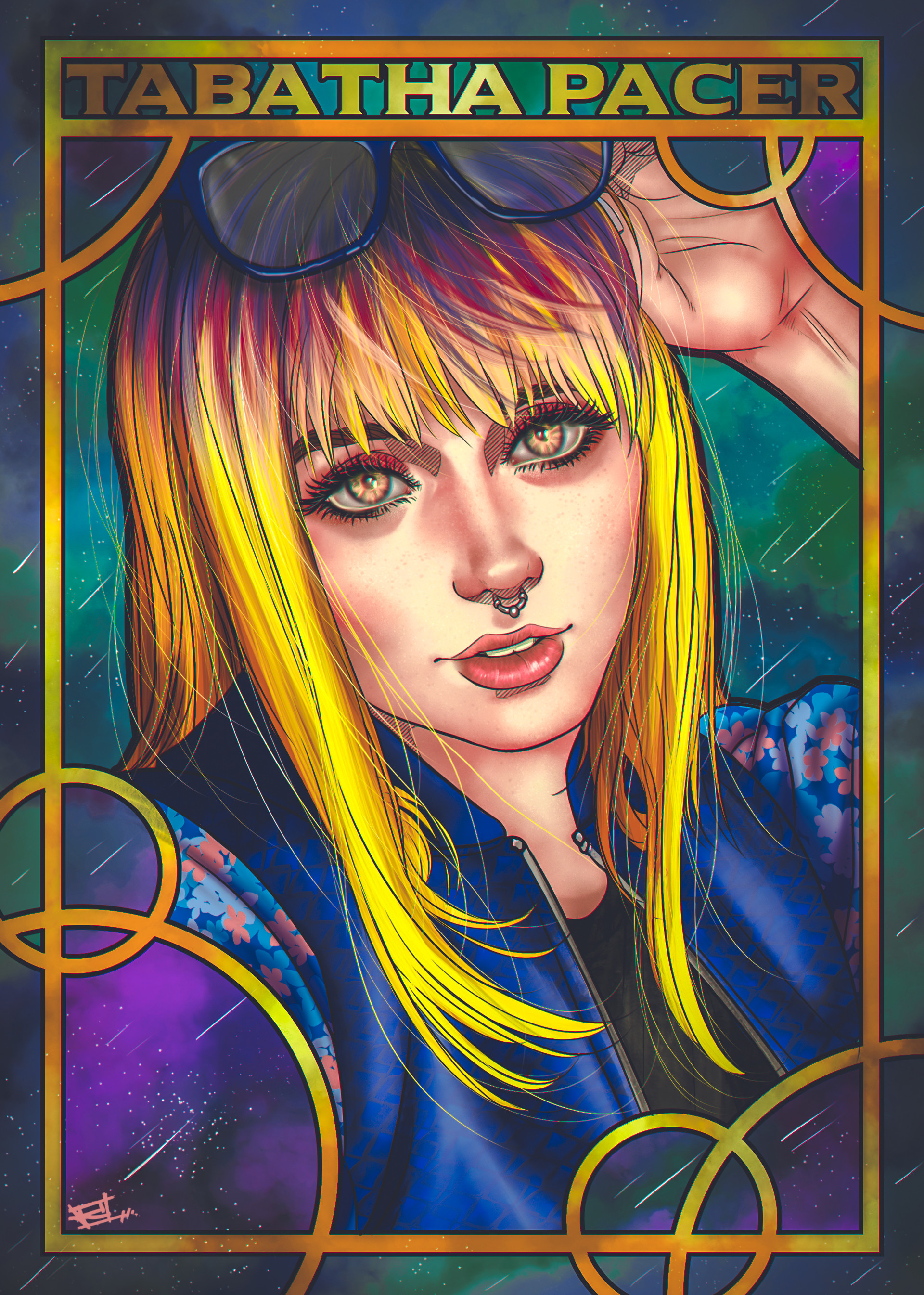 ArtStation - Tabatha Pacer art nouveau style portrait