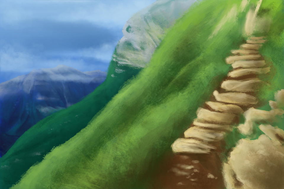 ArtStation - Trail drawing study