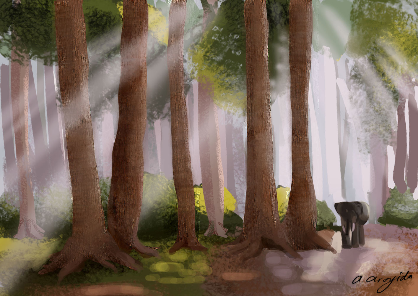 ArtStation - Forest Study