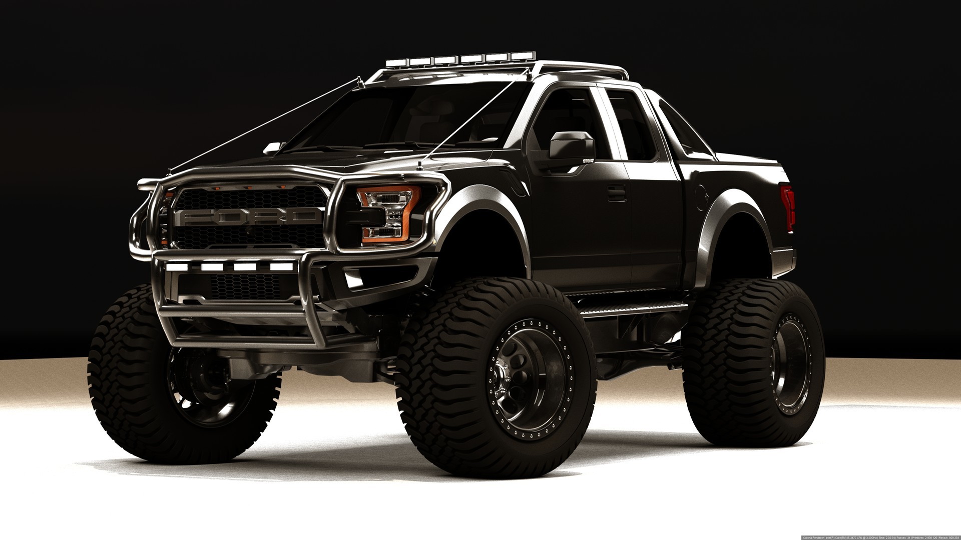 Ford Raptor Mudding Wallpaper