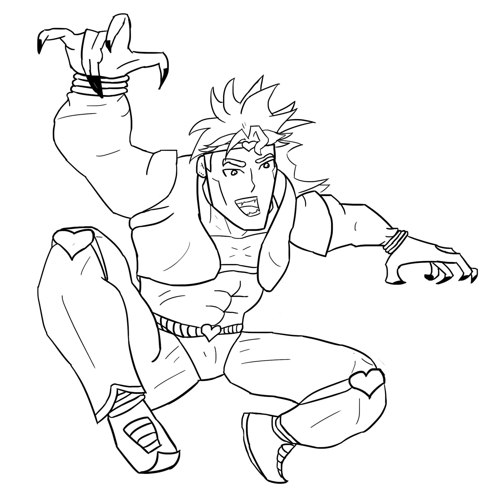 dio coloring pages