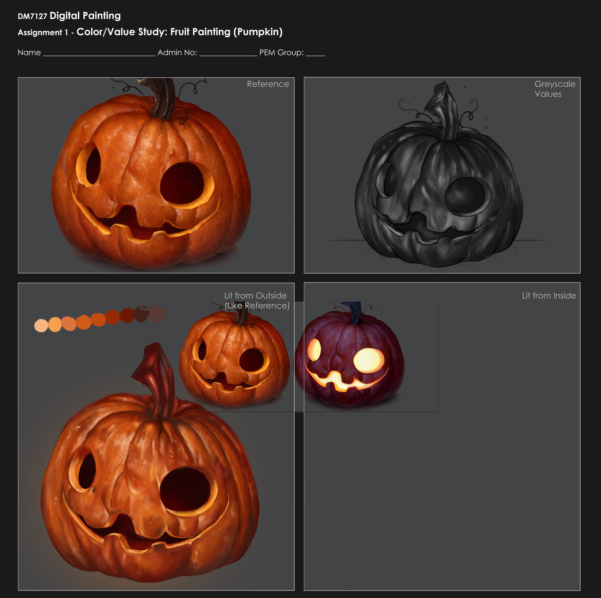 ArtStation - Digital Painting Pumpkin
