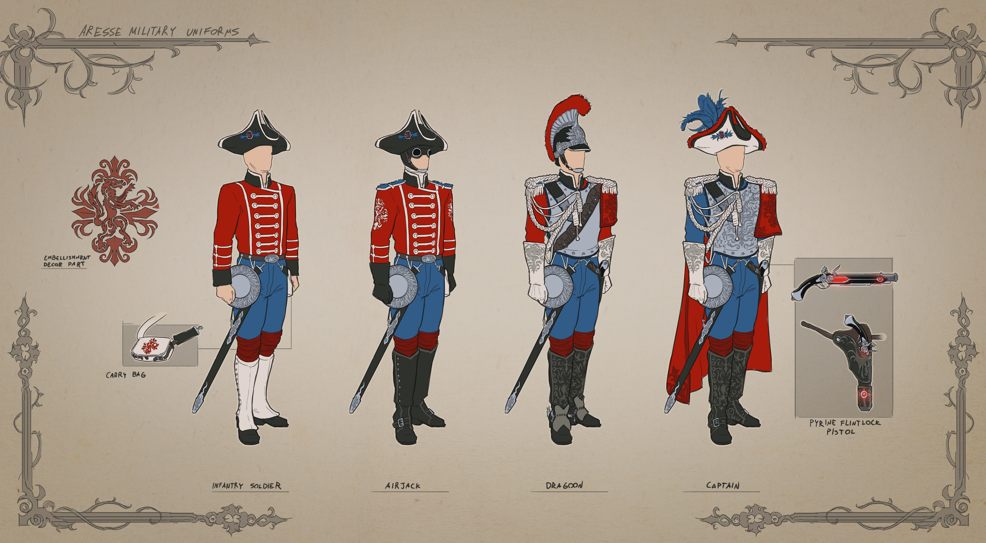 fantasy print uniform