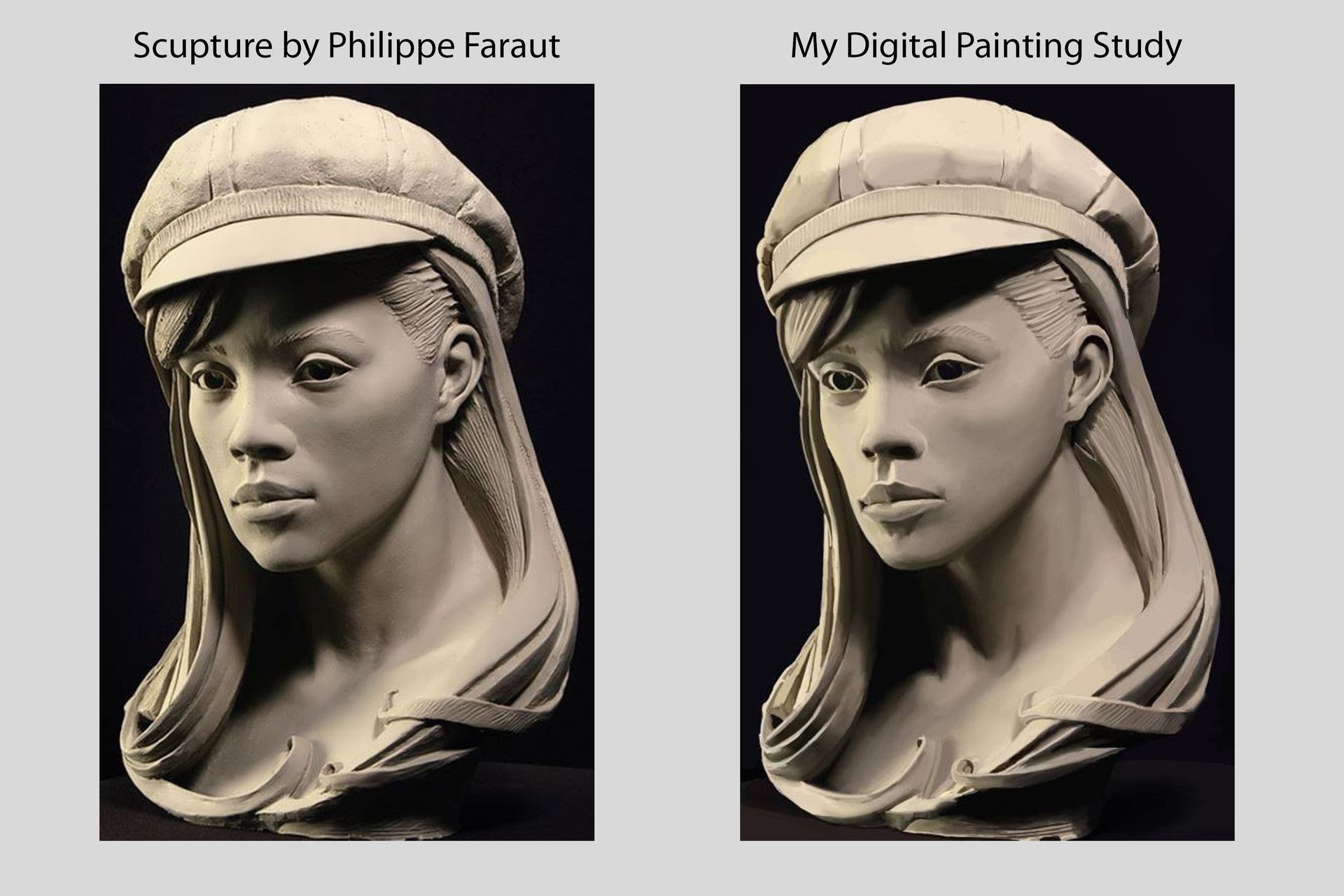 ArtStation - Philippe Faraut Scupture Painting Study