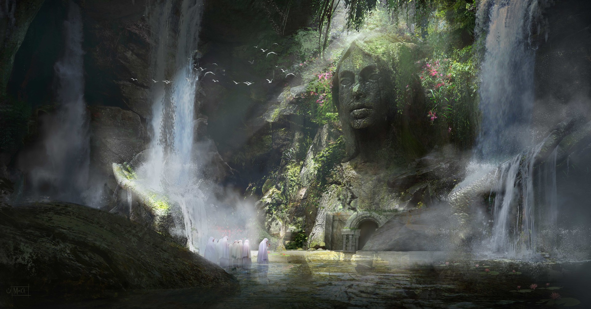 ArtStation - Sacred Water Goddess Grove