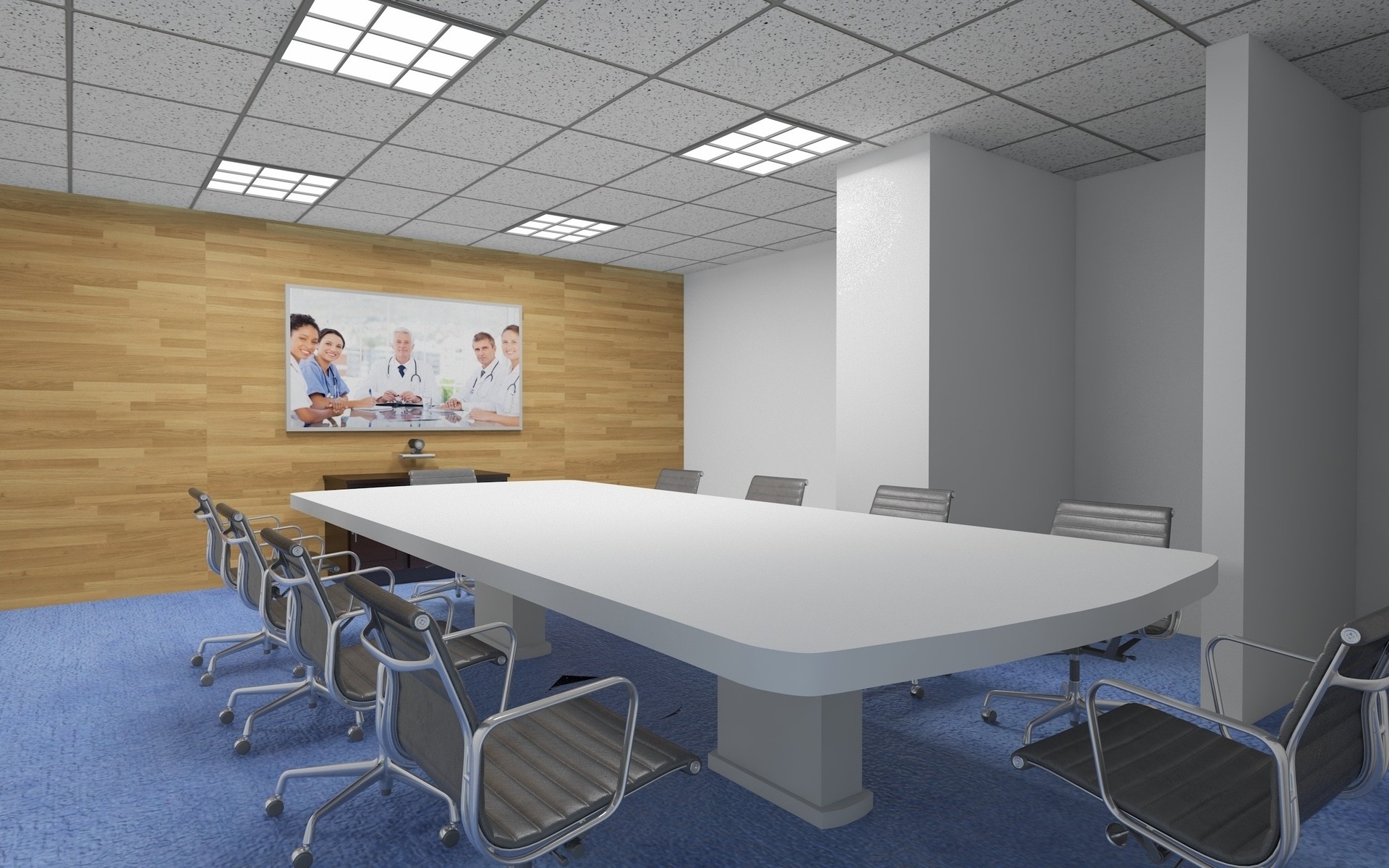 ArtStation - 3D Architectural Rendering of Conference Room Houston, Texas