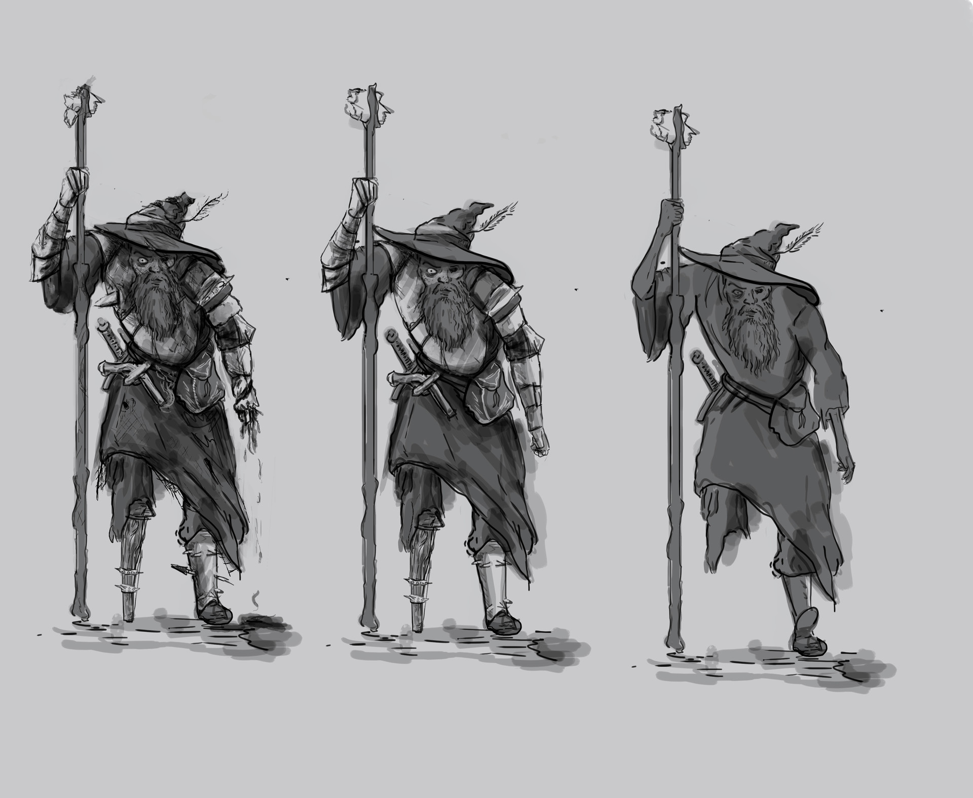 ArtStation - Character Concepts - "Zombie Wizards"