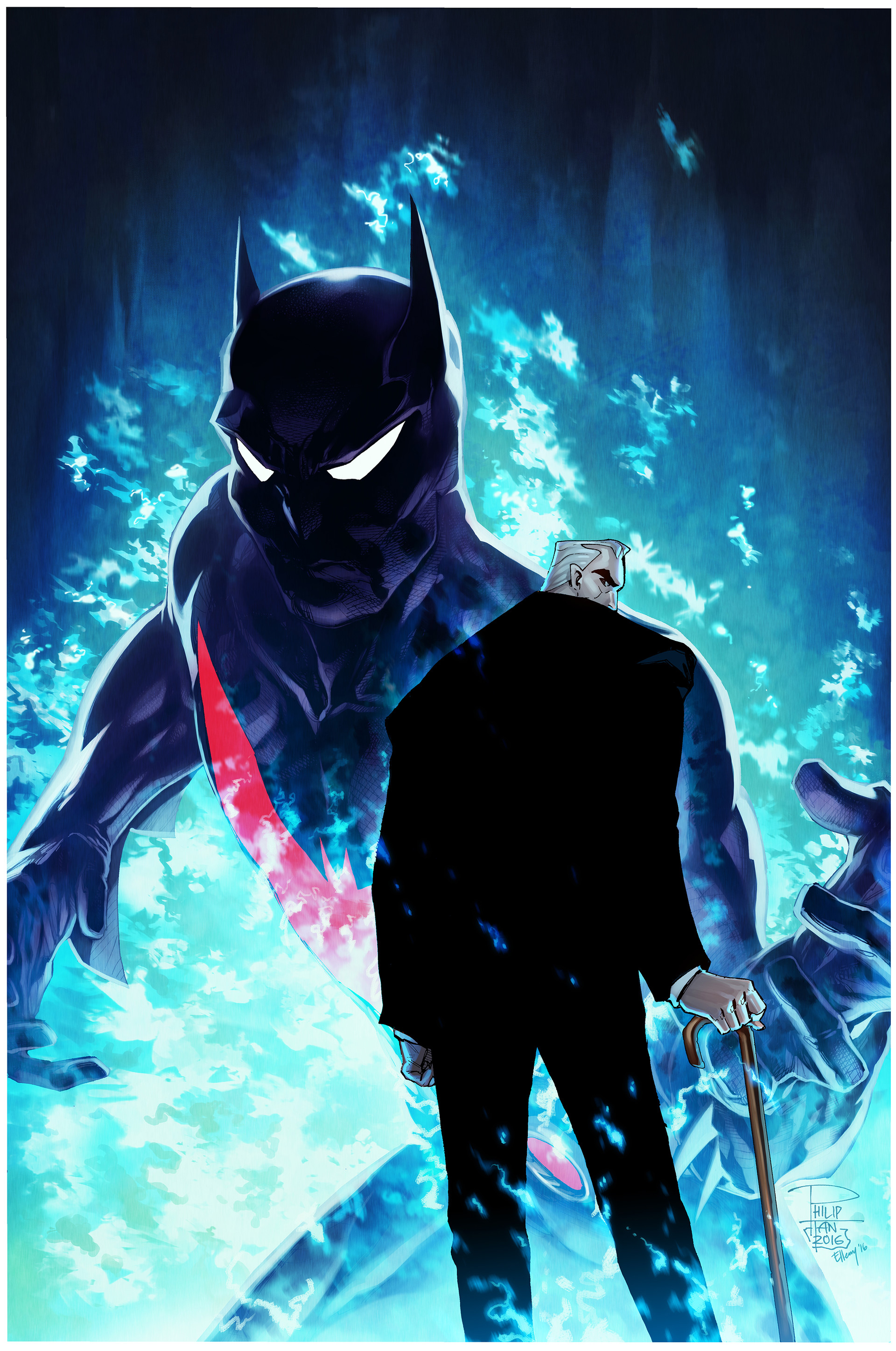 Elmer Santos - Batman Beyond #12 Cover