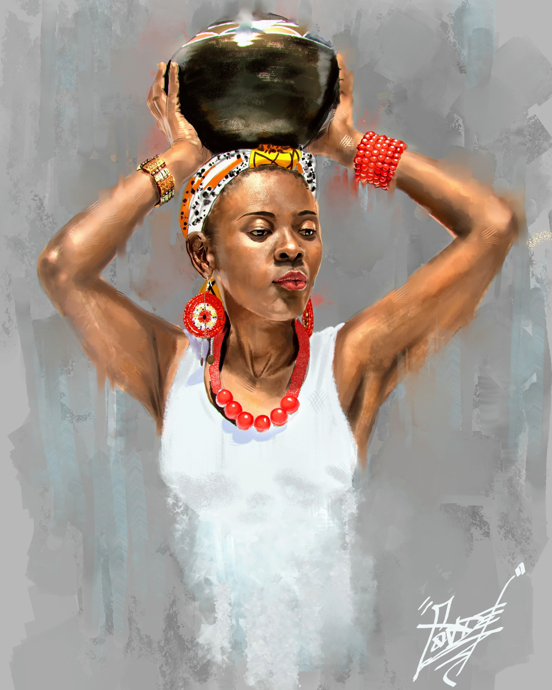 ArtStation - Lady with a Calabash