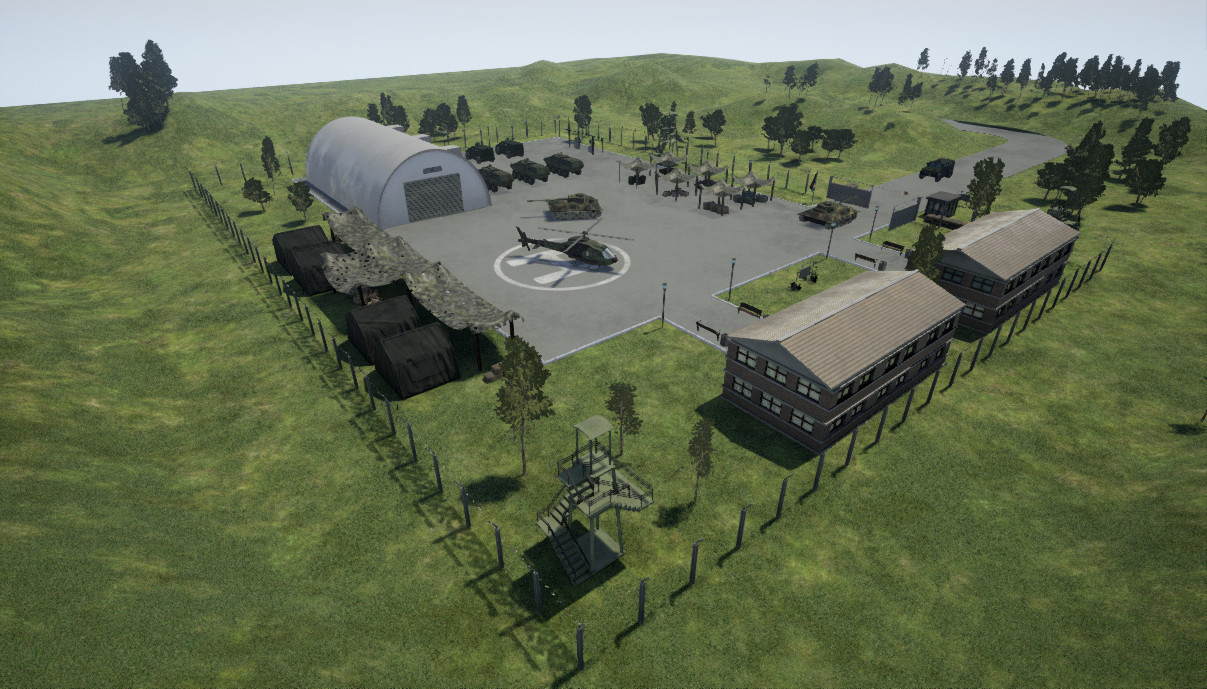 Futuristic Military Outpost