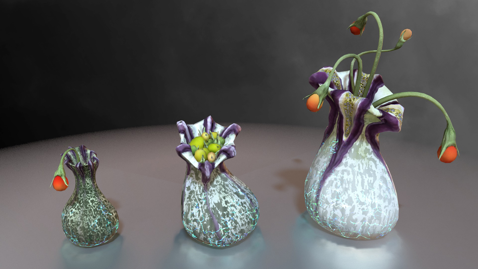 ArtStation - Pitcher Plants Growth Stages