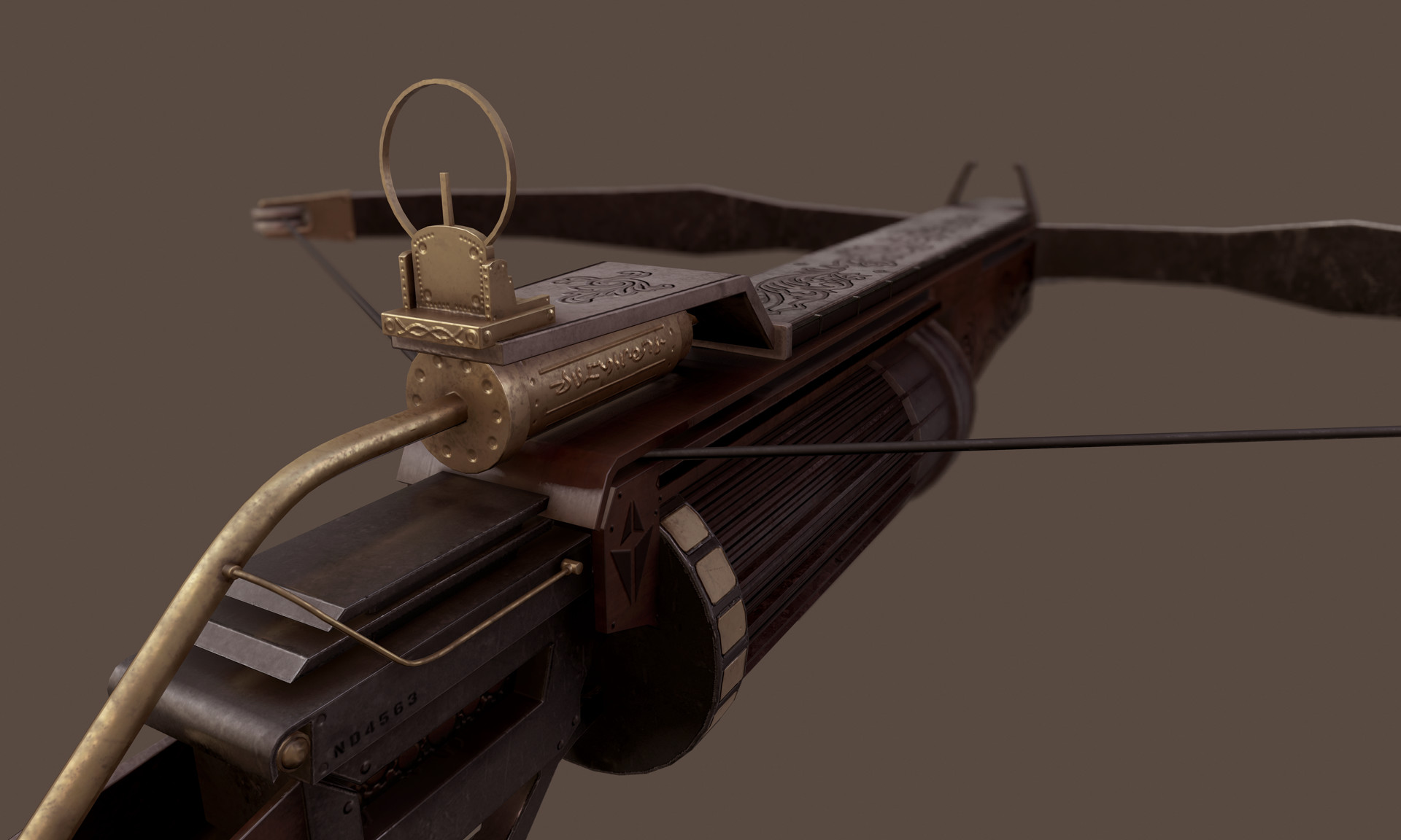 Steampunk Crossbow Drawing