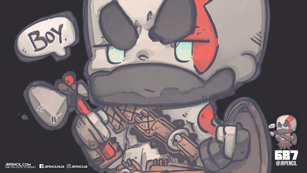 how to draw chibi kratos